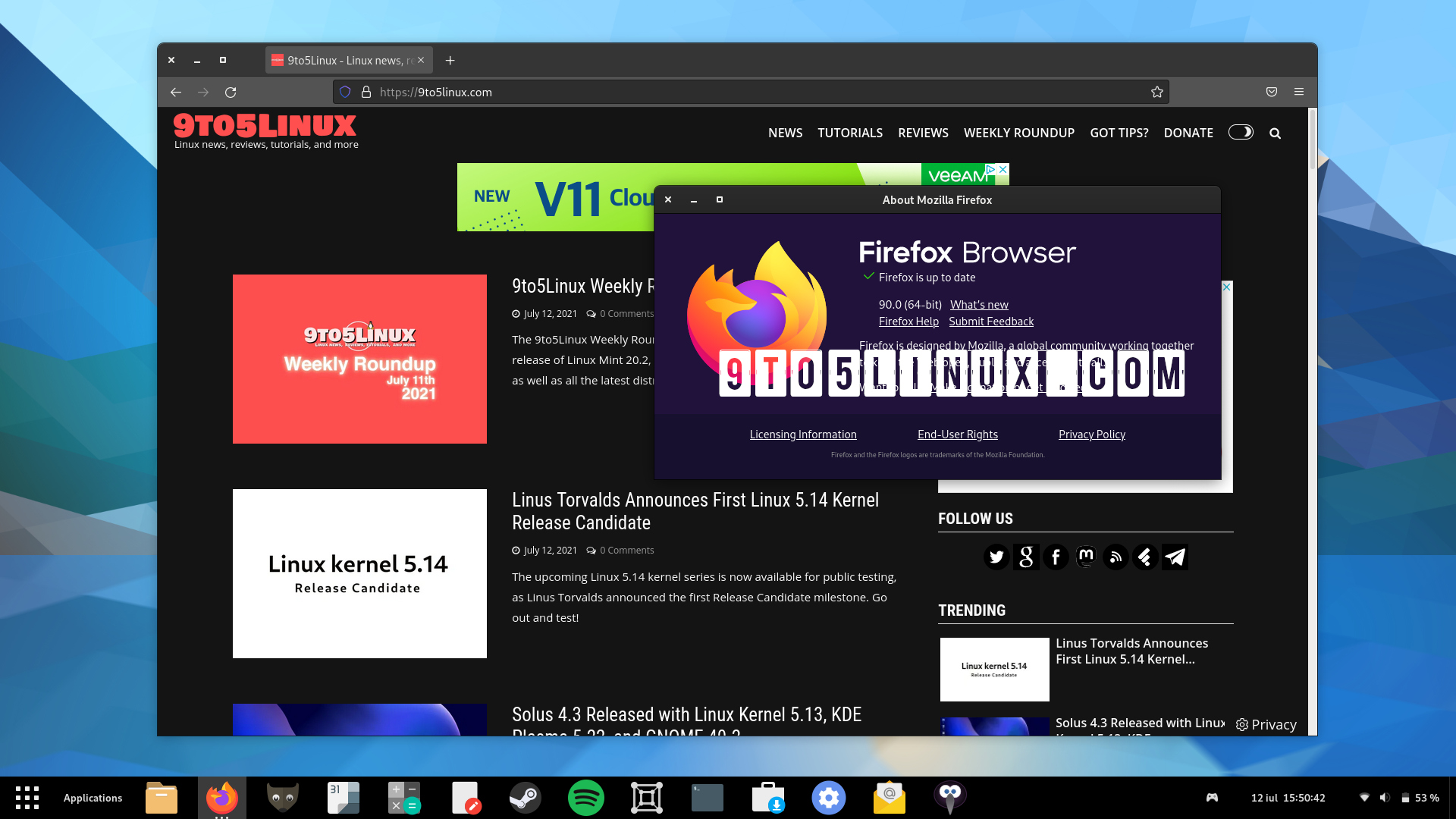 Mozilla Firefox 90 Is Now Available for Download, Removes Built-In FTP Support - 9to5Linux