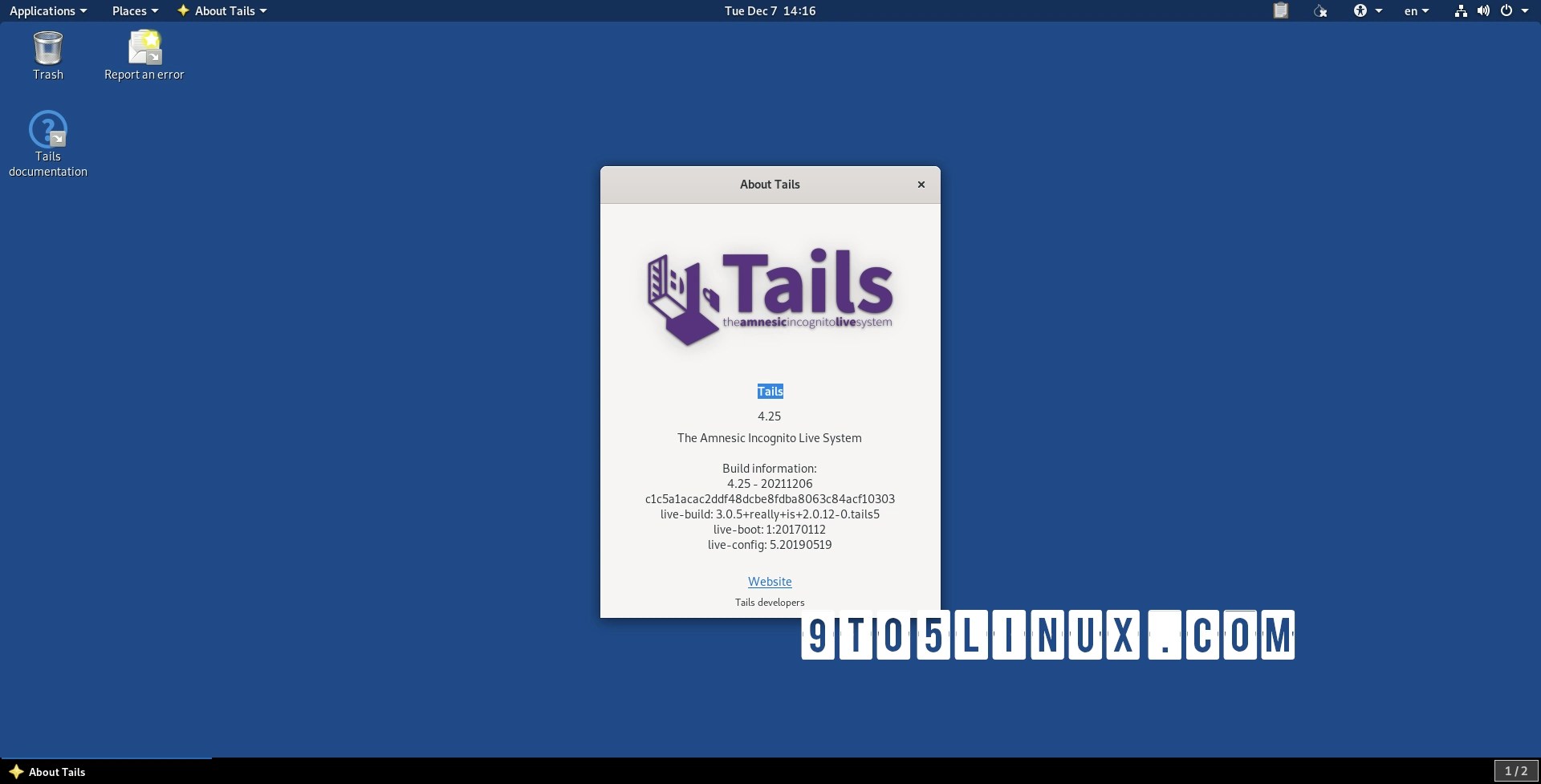 Tails 4.25 Anonymous Linux OS Released with New Backup Tool for ...