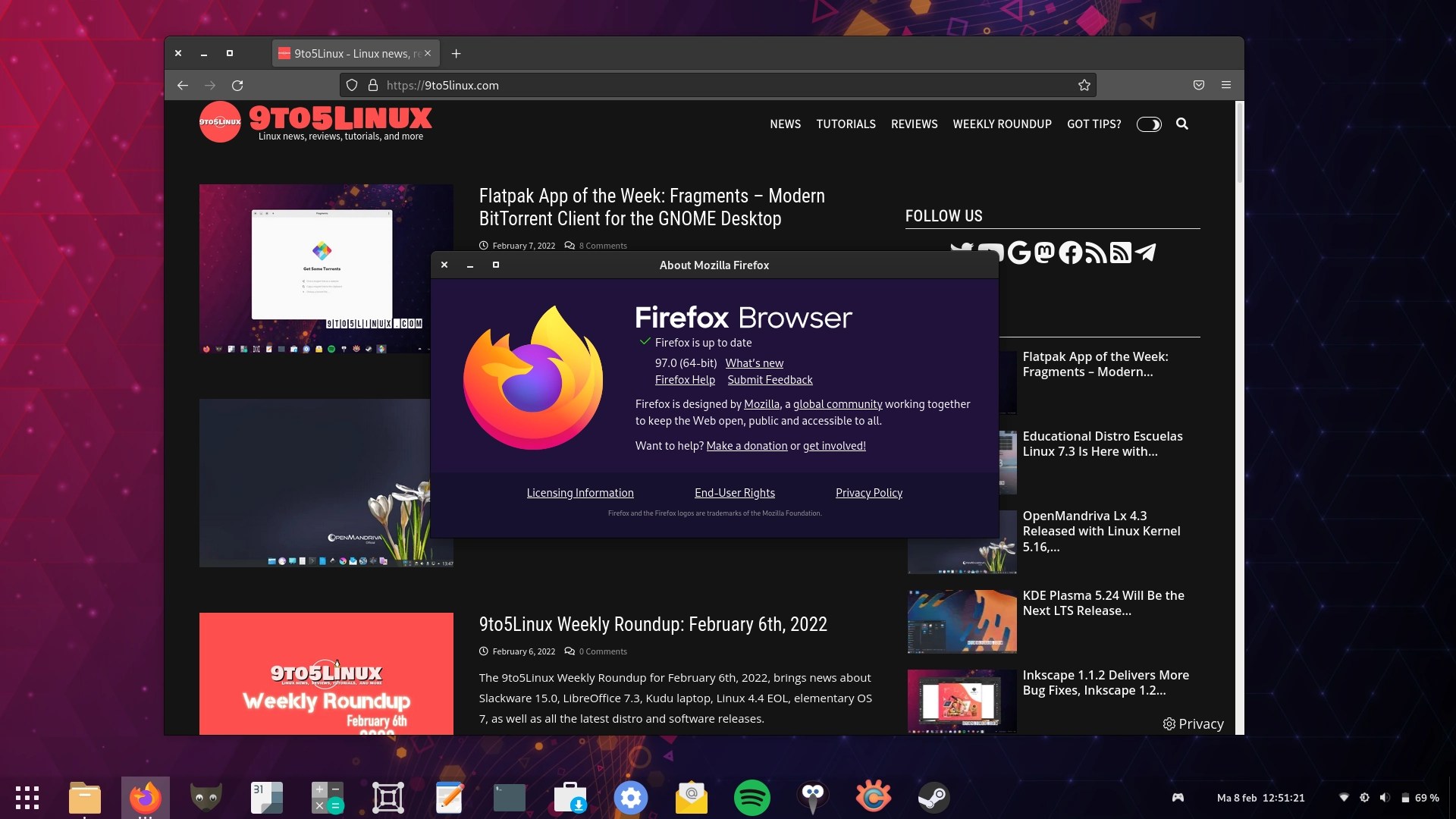 Mozilla Firefox 97 Is Now Available for Download, This Is What's New - 9to5Linux