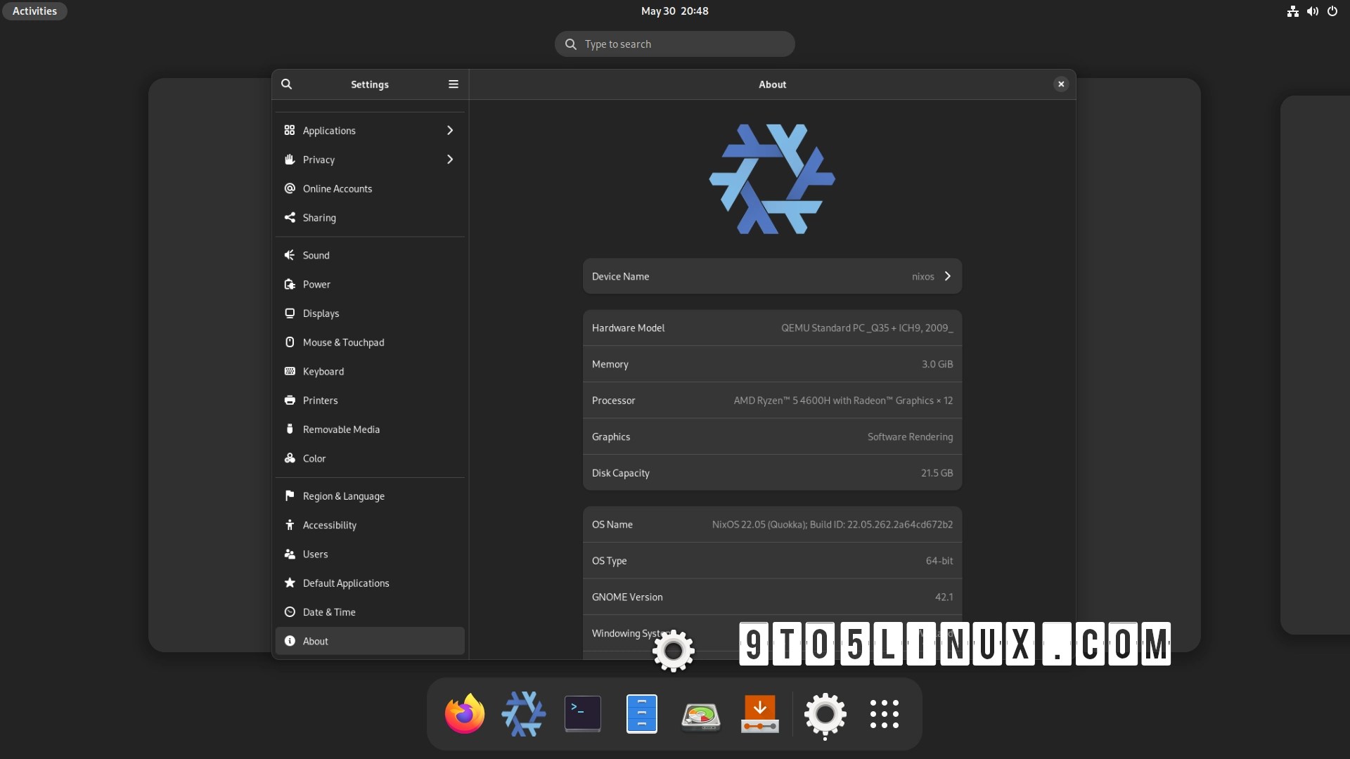 NixOS 22.05 Is Out with GNOME 42.1, Calamares Graphical Installer, and Linux 5.15 LTS - 9to5Linux