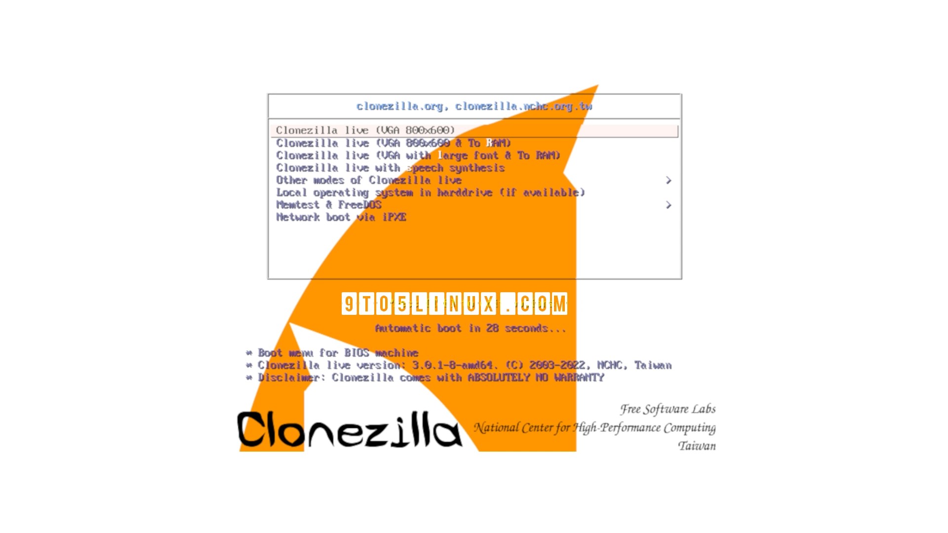 Debian-Based Clonezilla Live 3.0.1 Disk Imaging/Cloning Tool Released ...