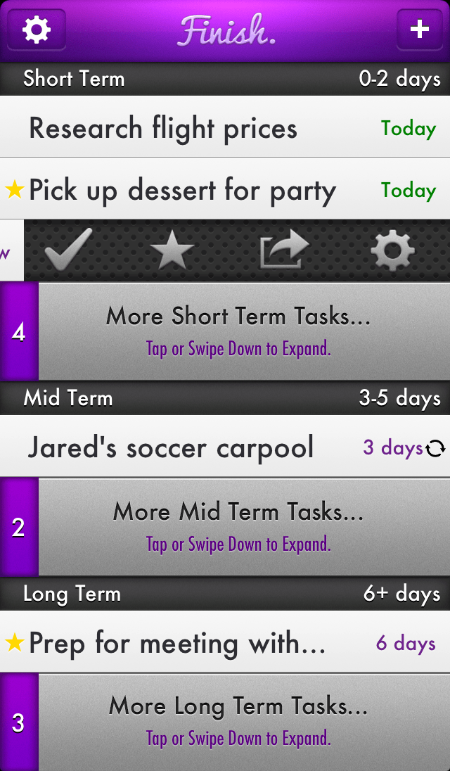 Review: Finish for iPhone helps procrastinators rethink their to-do ...