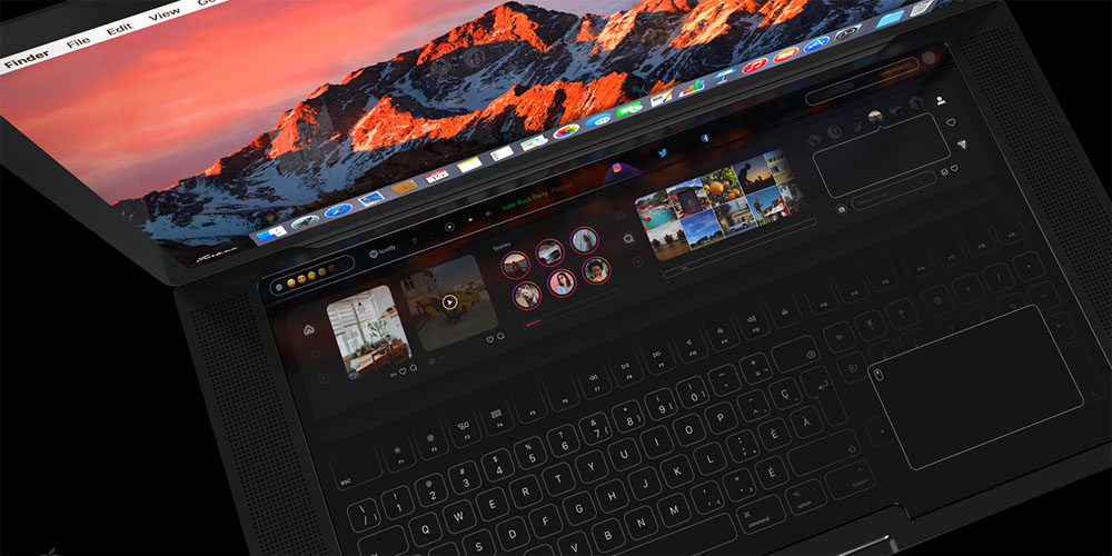 MacBook Pro concept shows giant Touch Bar with dynamic keyboard and ...