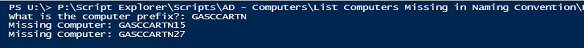 DeployHappiness | List Computers Missing in Active Directory