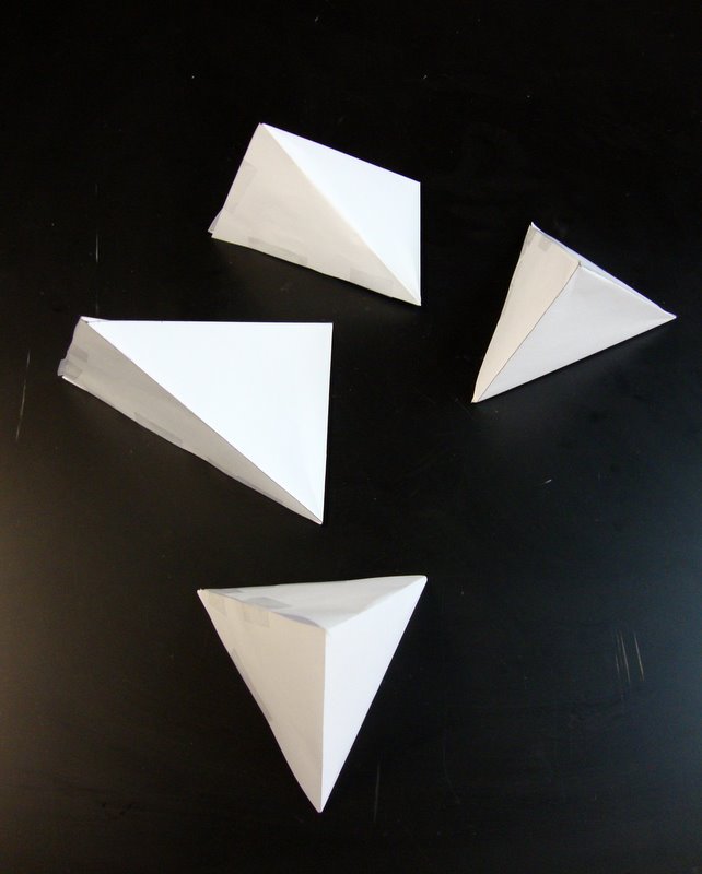 Math Photo: A Peck of Paper Pyramids – Mr Honner