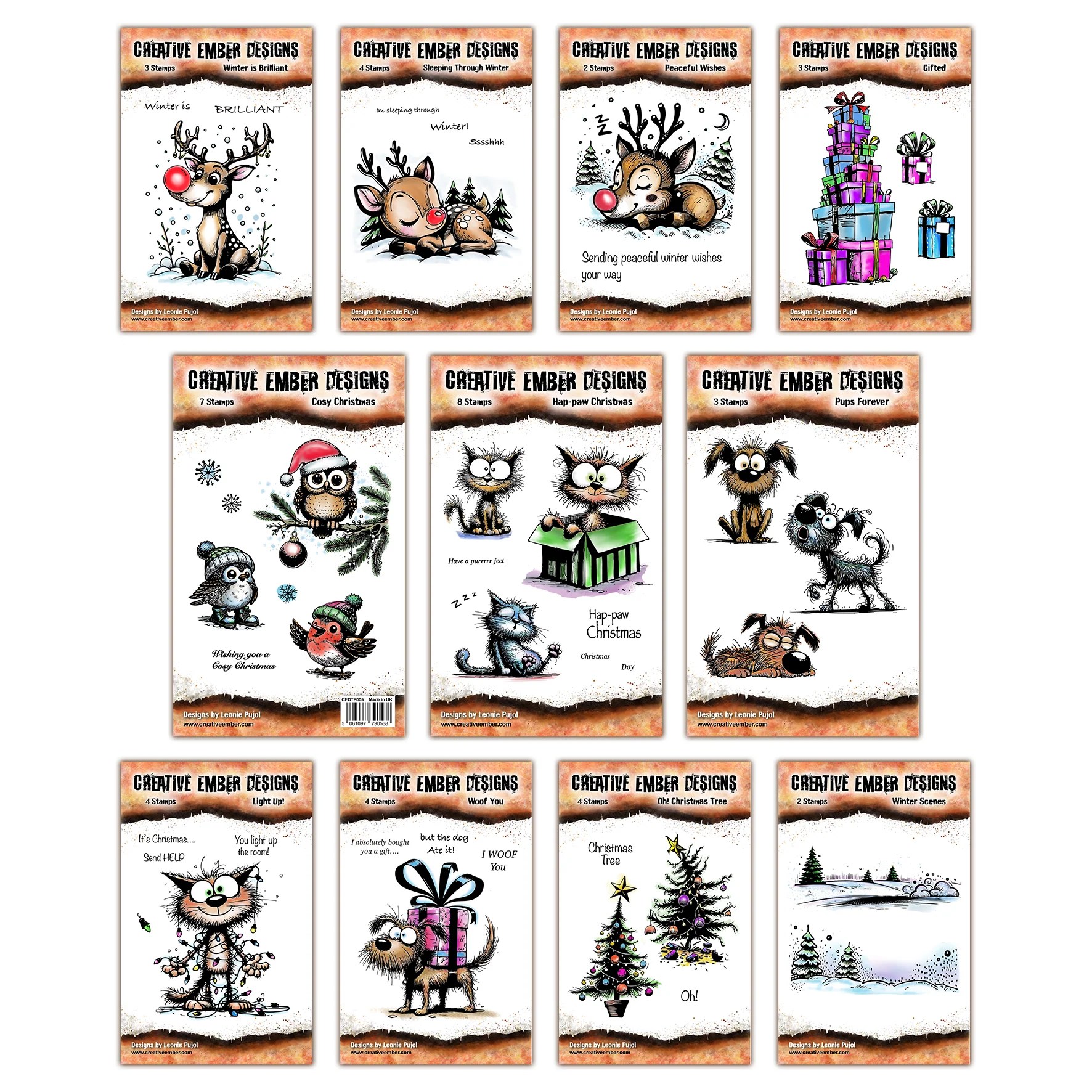 Creative Ember Designs Christmas 2025 Stamp Bundle Aall Create