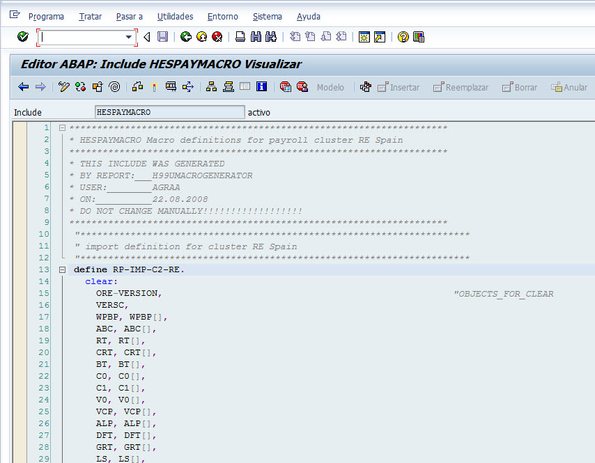 SAP HCM: adiós a los clusters – Antonio de Ancos Cid