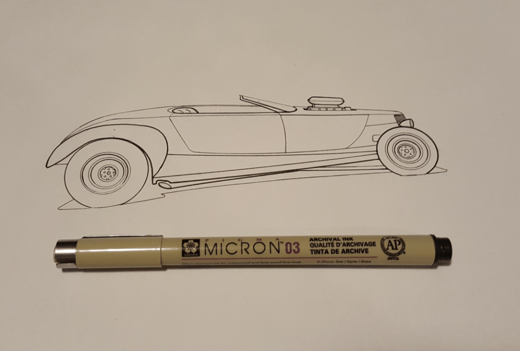 Plymouth Prowler Concept Drawing - Aaron Thomas Art Automotive artwork