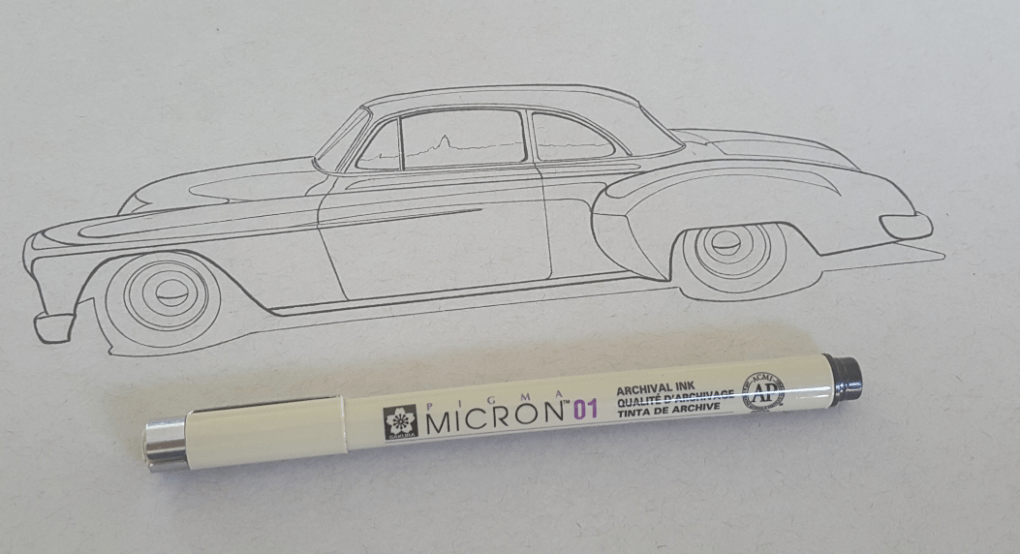 1949 Chevy Drawing - Aaron Thomas Art Kustom Artwork Sketch Hot Rod