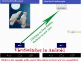 Imageswitcher In Android Studio Android Development Tutorials From
