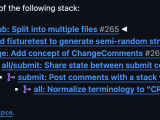 Submitting Stacks Git Spice