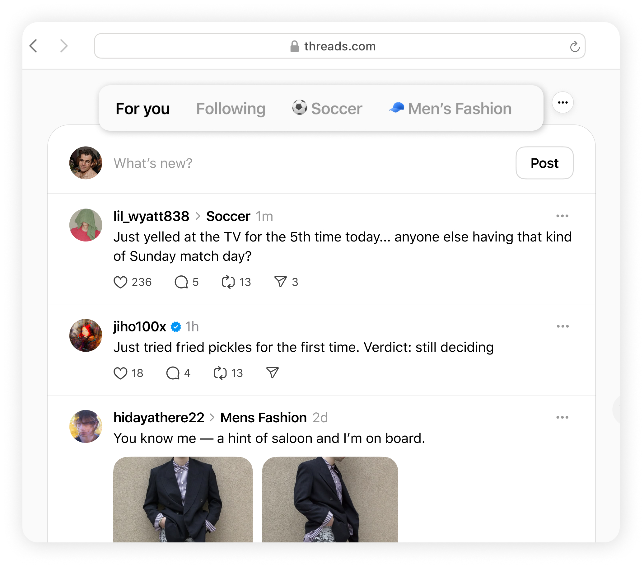 New Features For The Threads Web Experience