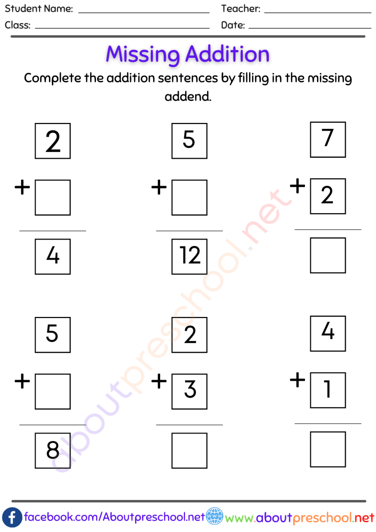 Addition Worksheets Archives About Preschool addition-worksheets-archives-about-preschool