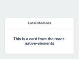 React Native Card View For Android And Ios About React