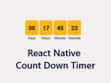React Native Countdown Timer React Native Countdown Component