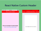 React Navigation Header Customization Using Navigation Options