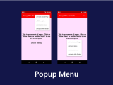 React Native Popup Menu Over Flow Menu About React