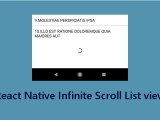Implementing An Infinite Scroll List In React Native