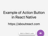 Floating Action Button With Multiple Option In React Native