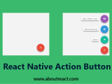 Floating Action Button With Multiple Option In React Native