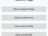 Print Html As A Document From React Native App For Android And Ios
