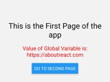 React Native Global Scope Variables Initialize Once Use Everywhere