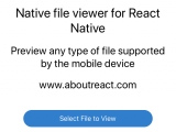 React Native File Viewer Example To View Files In Native File Viewer