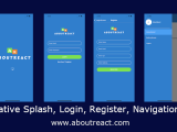 Example Of Splash Login And Sign Up In React Native About React