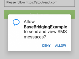 React Native Bridge Example To Send Direct Sms From React Native App