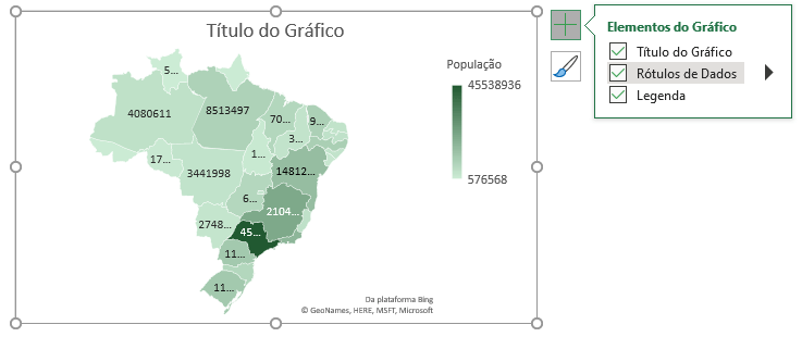 Gráfico de Mapa Coroplético - Academia Excel