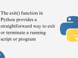 Exit Python Script Termination Methods And Best Practices