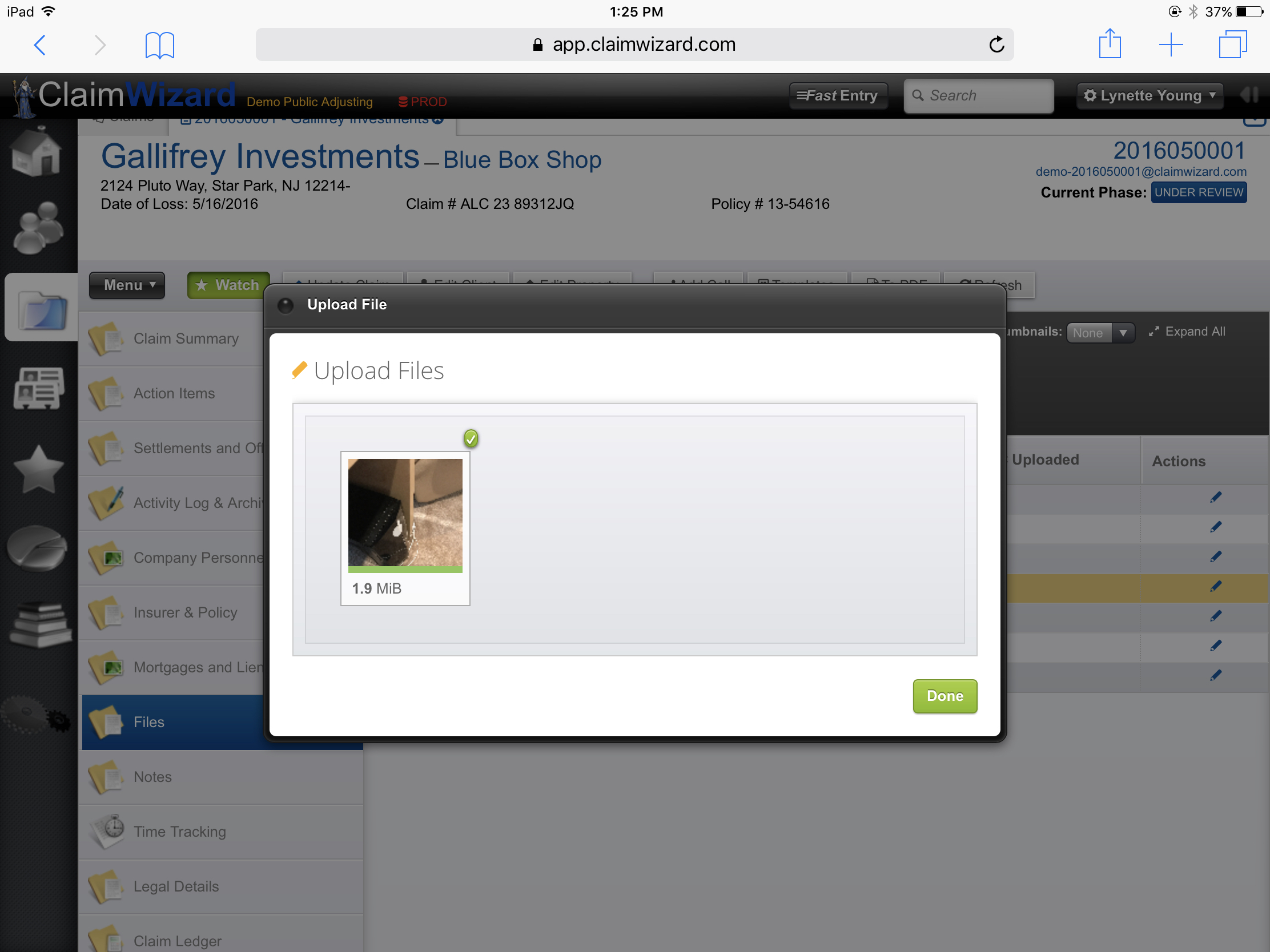 ClaimWizard Upload Files From IPad ClaimWizard Academy ClaimWizard Upload Files From IPad ClaimWizard Academy