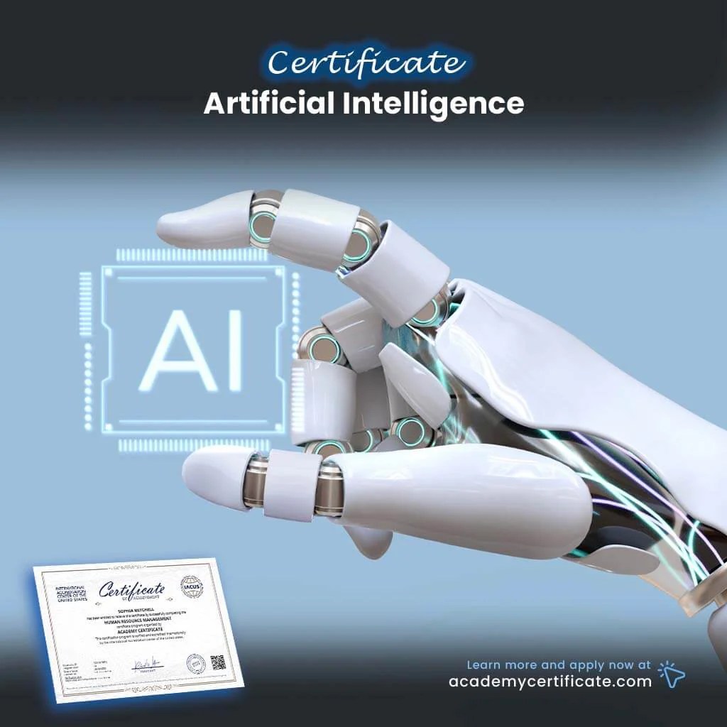 Artificial Intelligence Certificate Academy Certificate