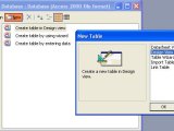 Creating Microsoft Access Tables