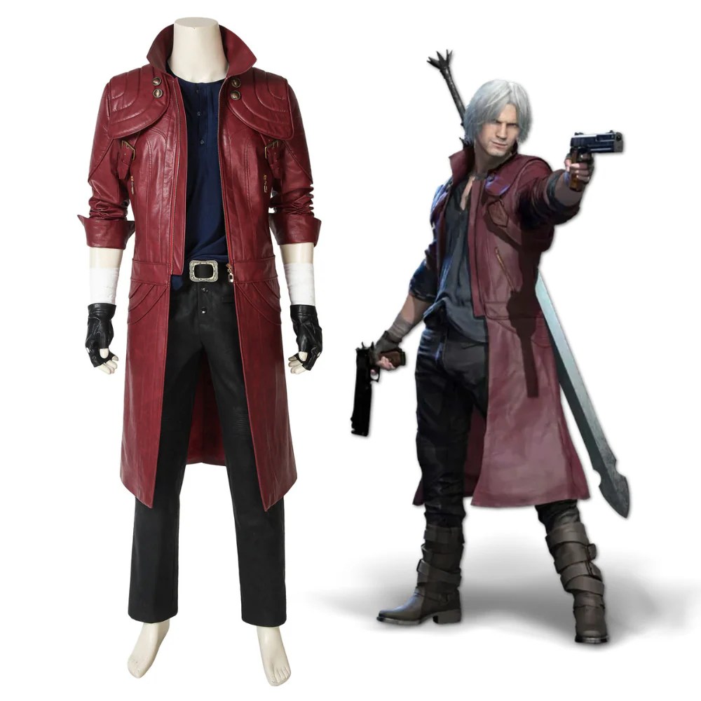 Devil May Cry Dante Cosplay Costume Gaming Outfit Ace Cosplay