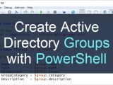Create Active Directory Security Groups With Powershell