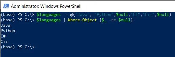 Remove Null Values From PowerShell Array - Active Directory Tools