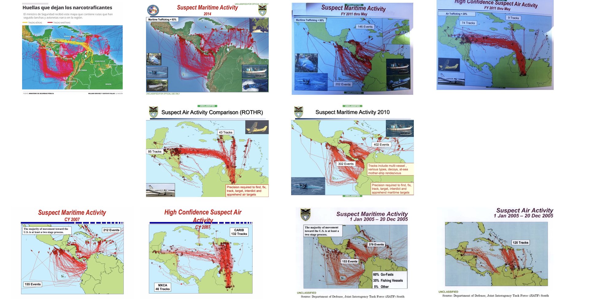 Trafficking routes over time - Adam Isacson