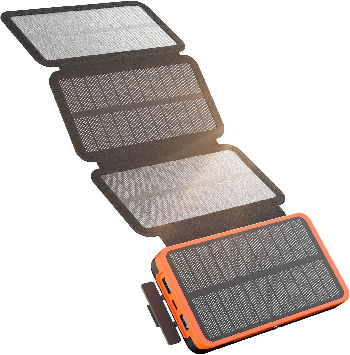 Addtop Solar Power Bank 27000mah 22 5w Solar Charger With 4 Solar Pan