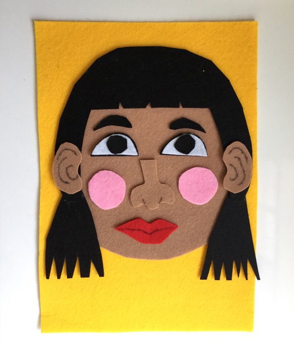 Learning parts of the face · Adelle