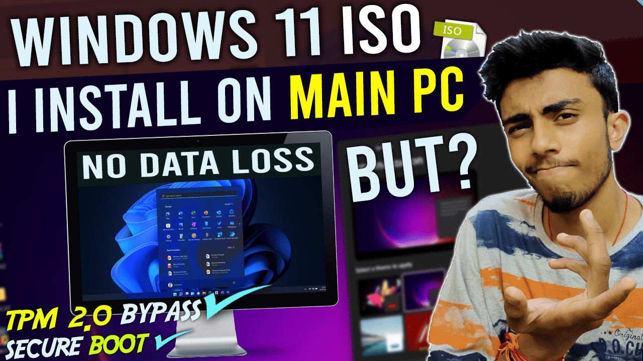 I Install WINDOWS 11 on Main PC Without any Single File Loss Using ISO File Upgrade Now! TPM2.0 ...