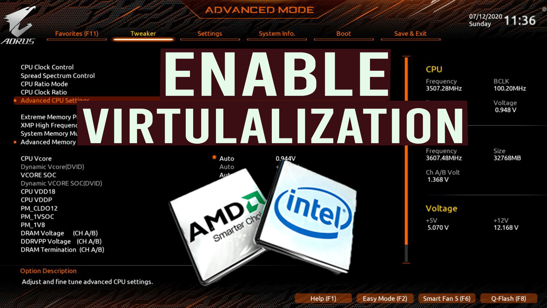 How to Enable Virtualization in Intel or AMD Computer - Adi 4 u