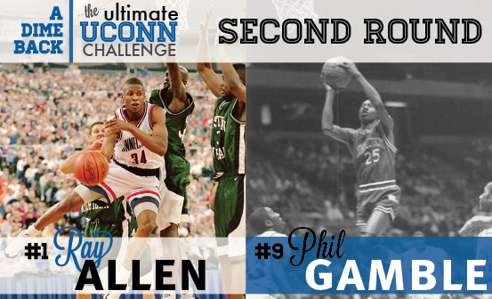 Round 2: #1 Ray Allen vs. #9 Phil Gamble - A Dime Back