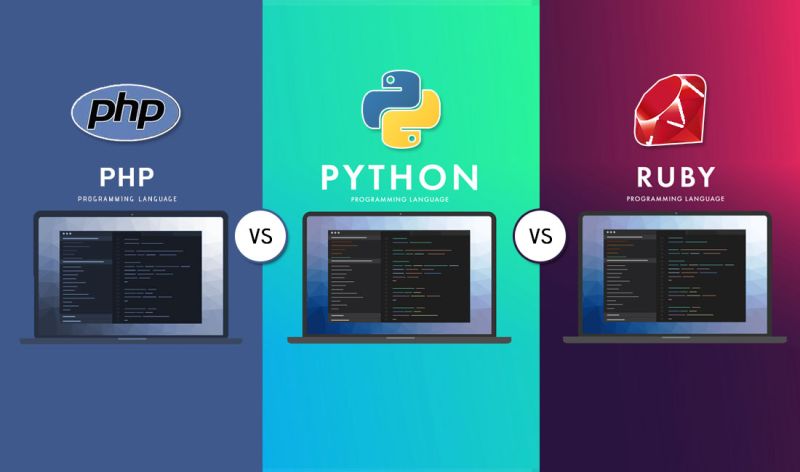 Php Vs Python Vs Ruby A Battle Of Programming Languages - Creative Geometric Photo - High Resolution