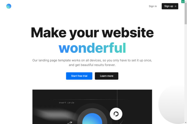 Simple Living Light Html Code Example - Professional Abstract Photo - Retina
