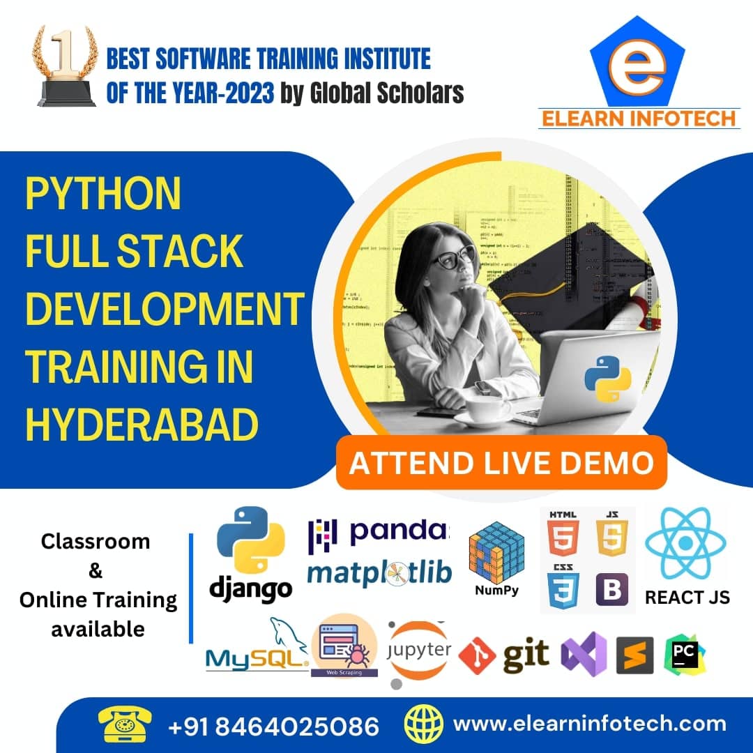 Full Stack With Python Django Training In Hyderabad Elearn Infotech