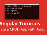 Angular Tutorial Create A Crud App With Angular Cli And Typescript