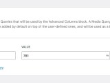 Media Queries Management Advanced Columns