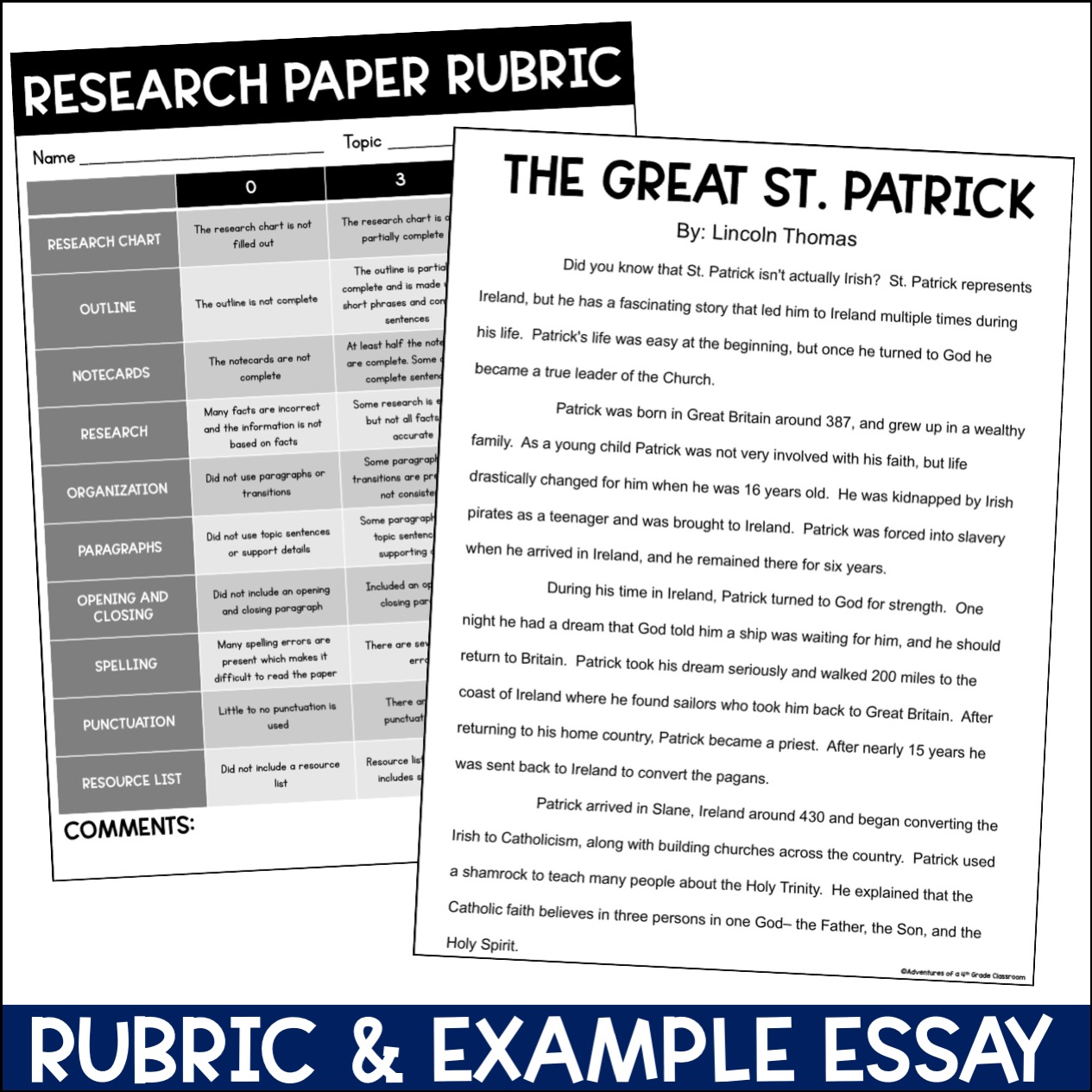 Catholic Saint Research Paper – Adventures of a 4th Grade Classroom