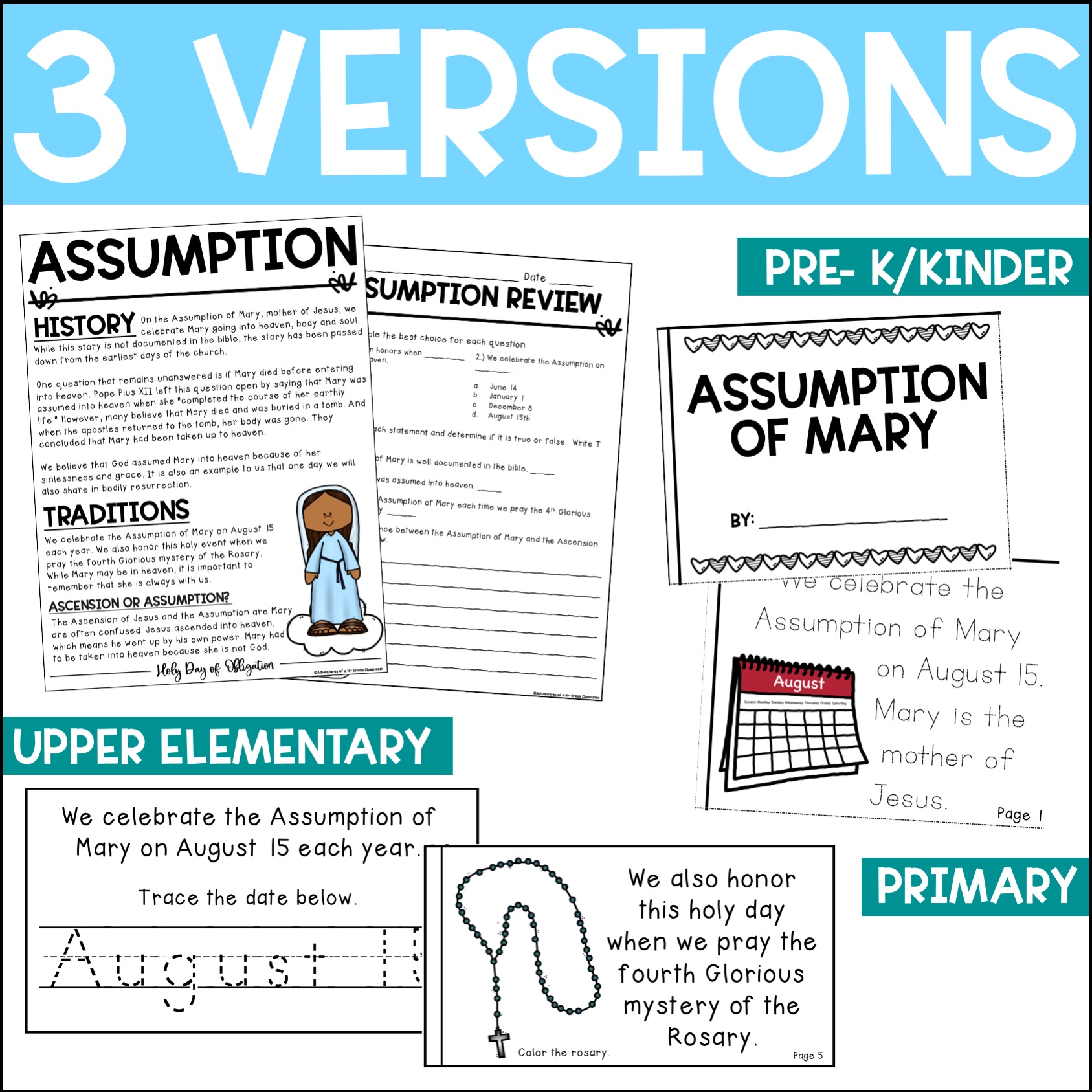 Assumption of Mary | Catholic – Adventures of a 4th Grade Classroom